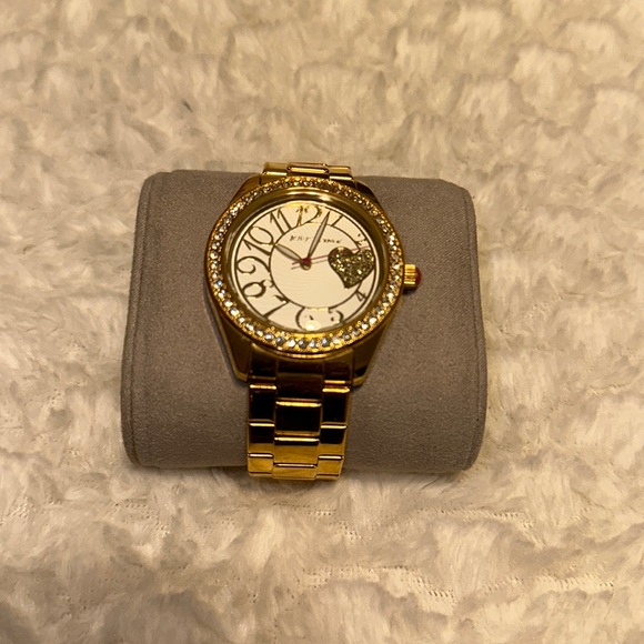 Betsey Johnson | Accessories | Betsey Johnson Gold Bling Watch | Poshmark